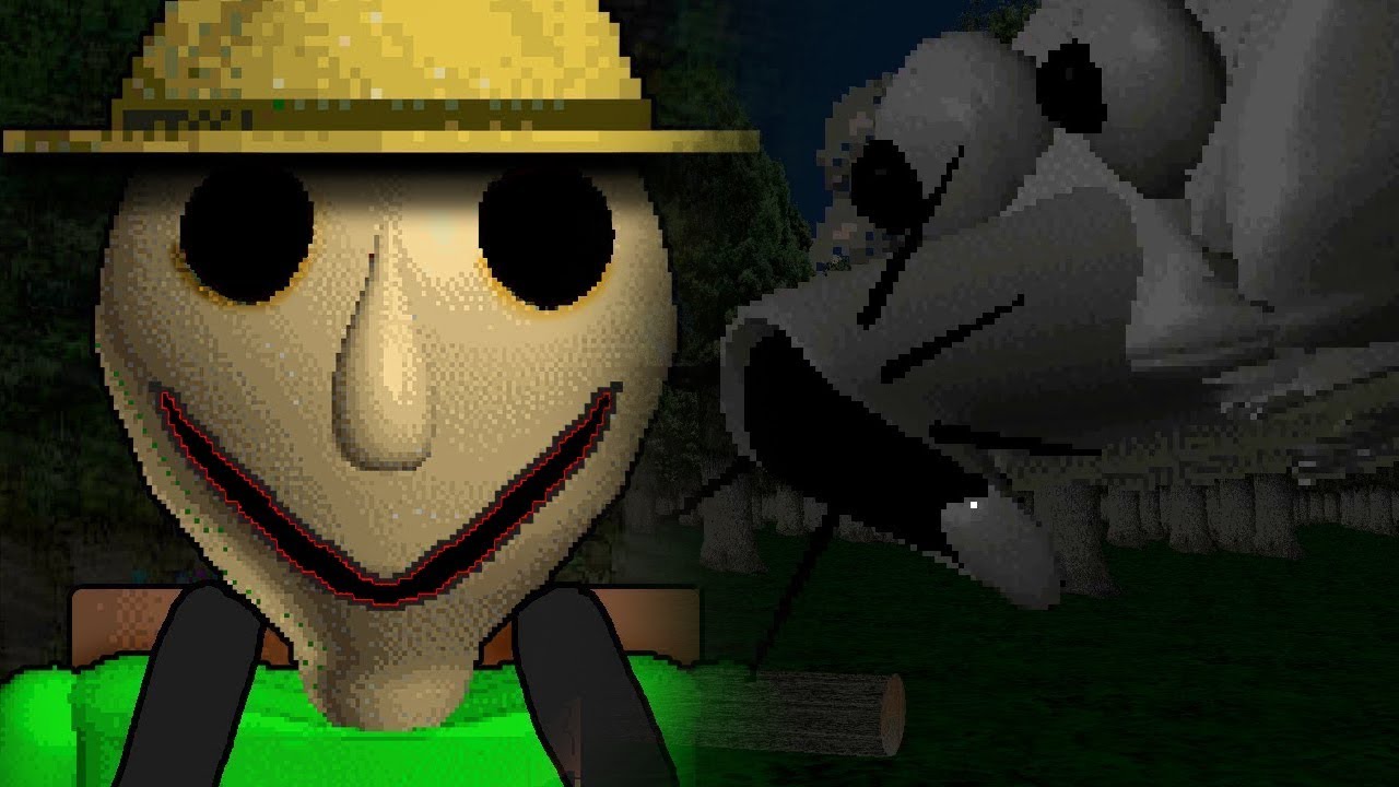 UM NOVO MONSTRO ESCONDIDO NA FLORESTA! BALDI'S BASICS FIELD TRIP DEMO ...