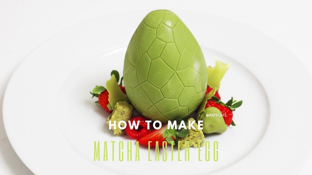 How to make Matcha Chocolate Easter Egg - YouTube