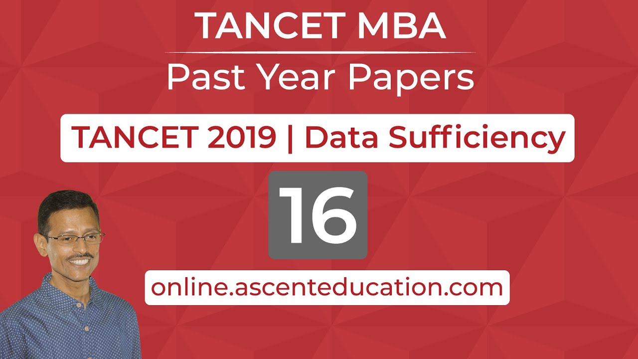 TANCET 2022 Prep | Anna University MBA Entrance | TANCET DS | TANCET ...