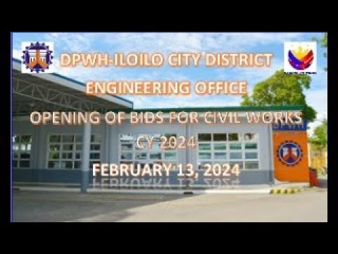 Procurement Livestream for DPWH Iloilo City DEO Civil Works on February ...