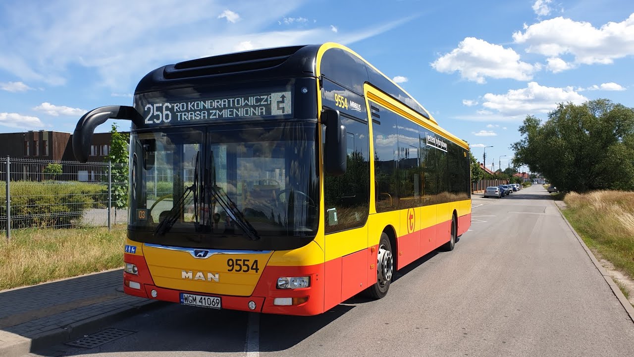 MAN NL253 Lion's City Hybrid #9554 (Mobilis) - linia 256 ️ Metro ...