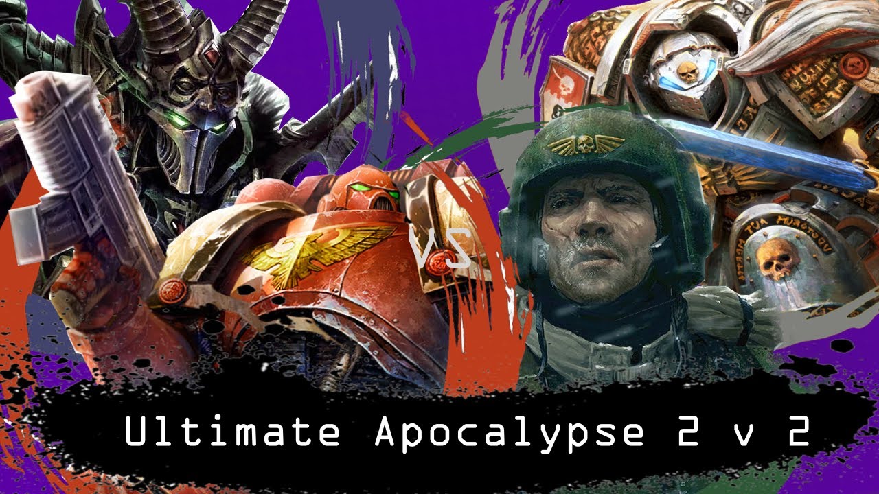 Dawn of War Ultimate Apocalypse 2 v 2 Space Marines, Dark Eldar vs ...
