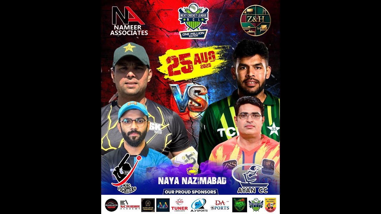 NCL ONE MILLION EDITION SEASON 1 || MATCH NO 2 || AYAN CC VS MAC ...