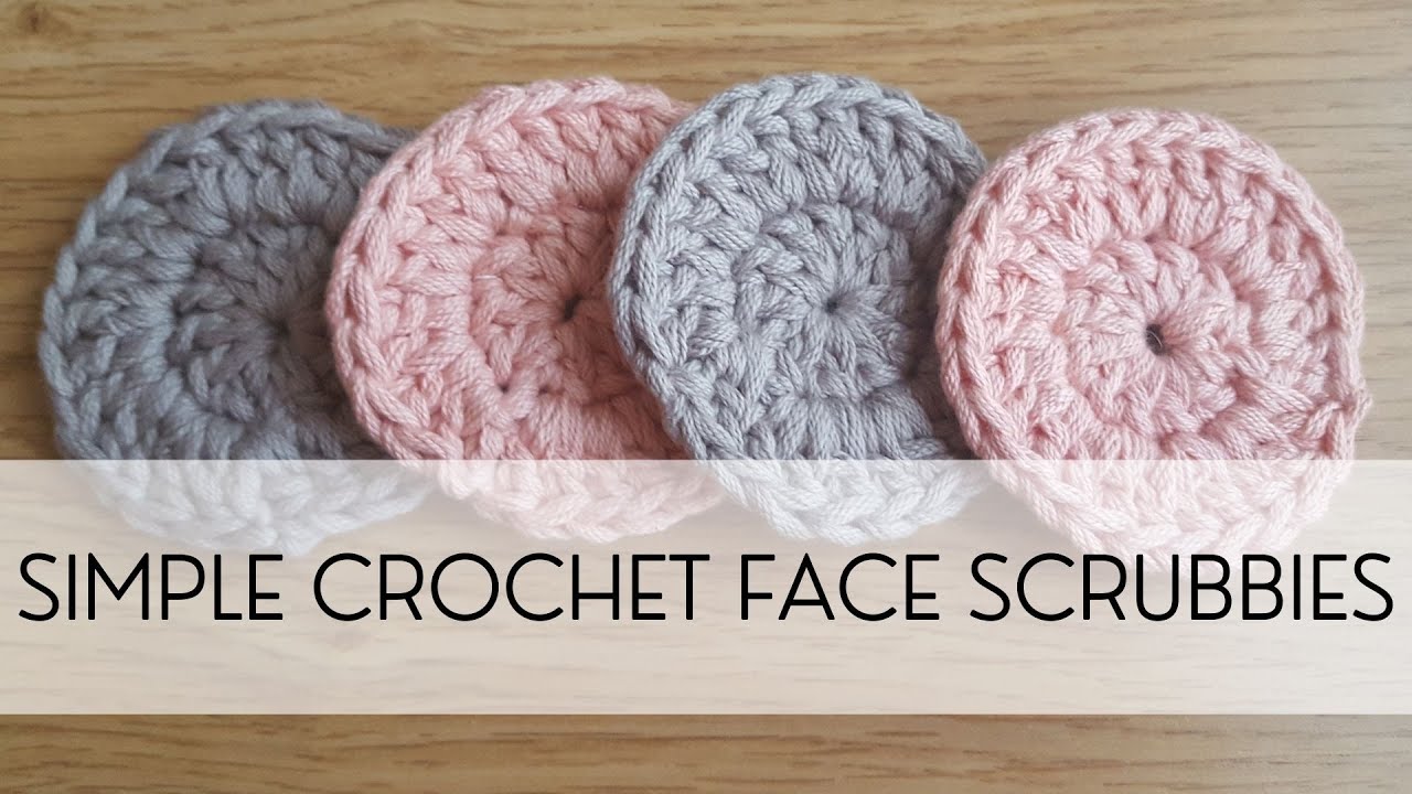How to Crochet Round Face Scrubbies - DIY Tutorial + Free Pattern - YouTube