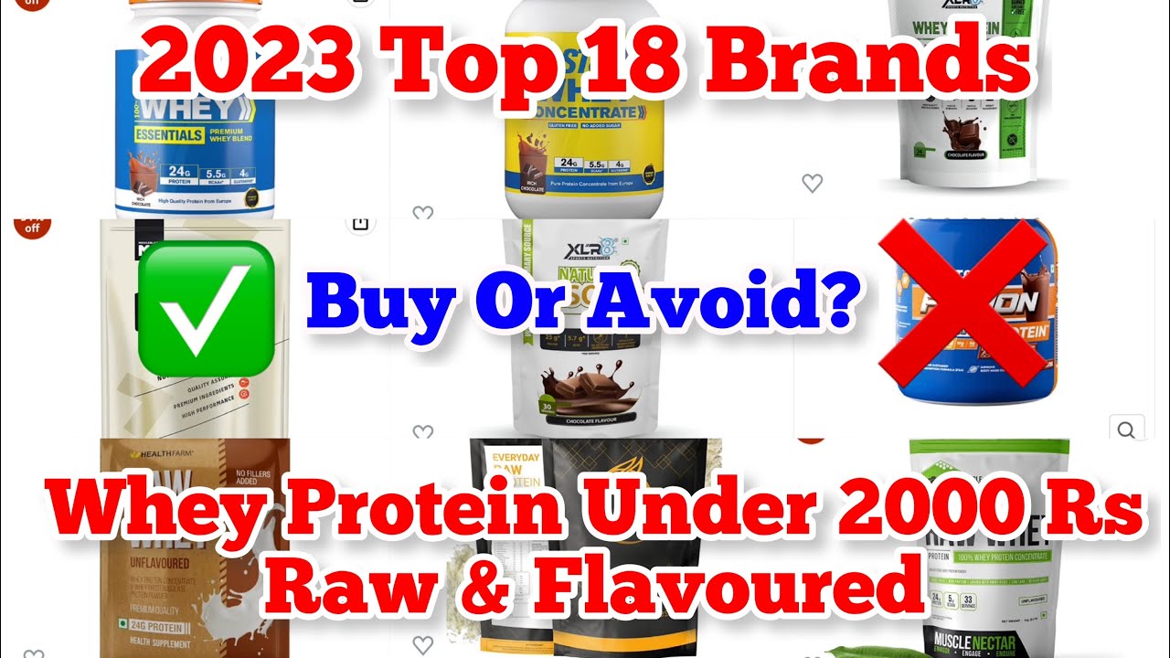 2023 Best Raw And Flavored Indian Whey Protein Under 2000 Rs - YouTube