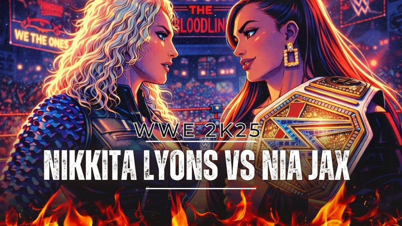 WWE 2k25:Nikkita Lyons vs Nia Jax: The Epic Showdown for WWE Women's ...