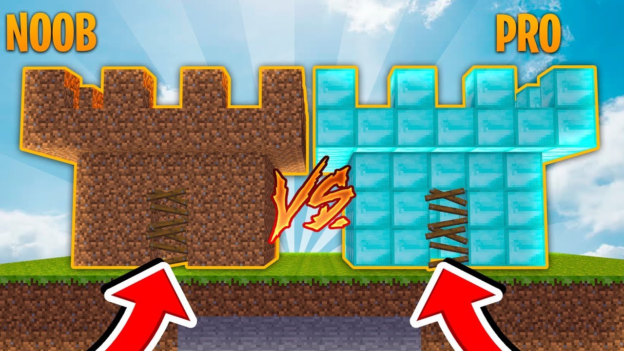 NOOB VS PRO CASTLE CHALLENGE w/TinyTurtle & Ropo - YouTube