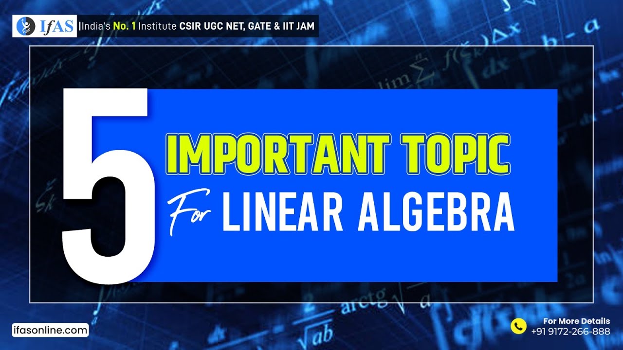 𝟓 𝐈𝐦𝐩𝐨𝐫𝐭𝐚𝐧𝐭 𝐓𝐨𝐩𝐢𝐜𝐬 𝐨𝐟 𝐋𝐈𝐍𝐄𝐀𝐑 𝐀𝐋𝐆𝐄𝐁𝐑𝐀 𝐟𝐨𝐫 𝐆𝐀𝐓𝐄 - YouTube