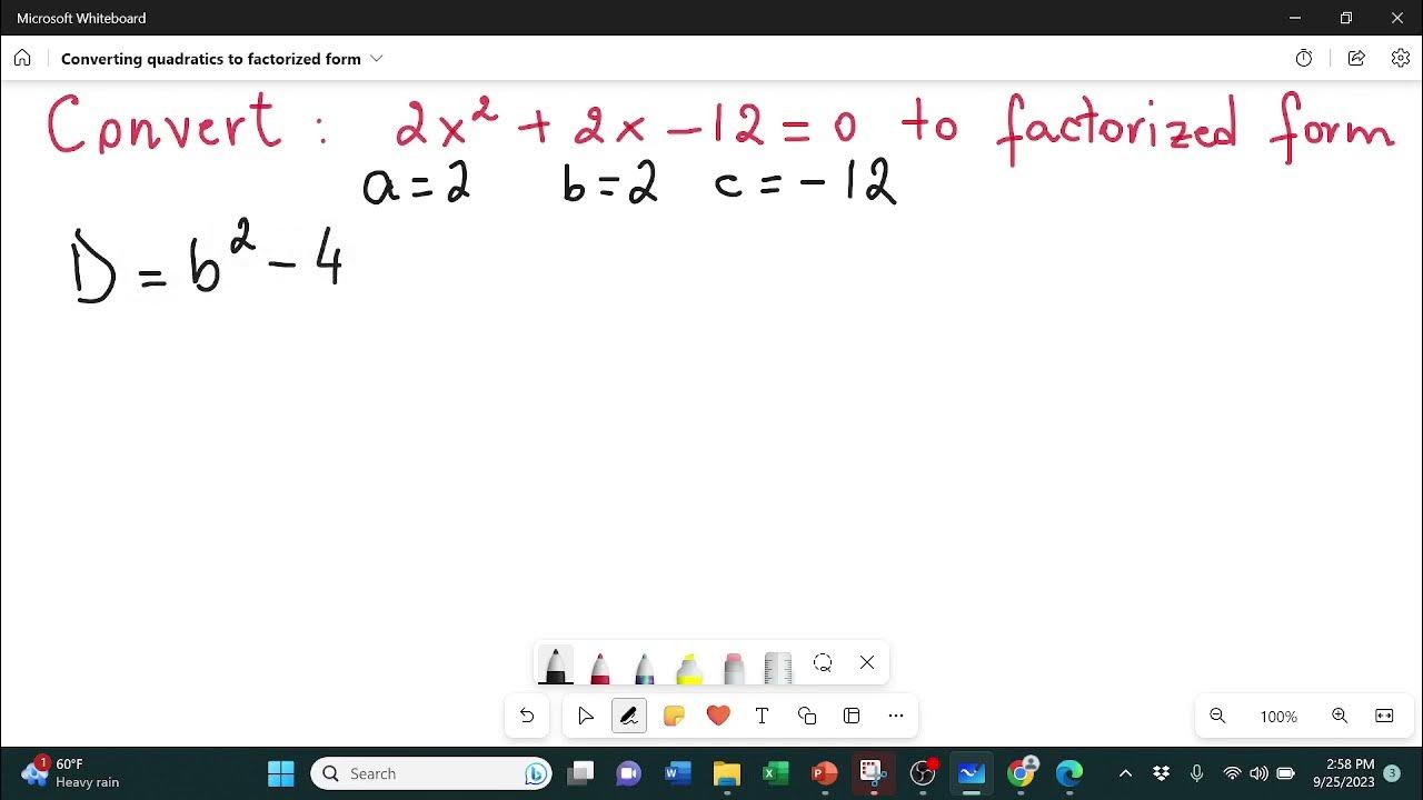 IB MYP4 AWESOME WAY to Convert to Quadratics a Factorized Form #math # ...