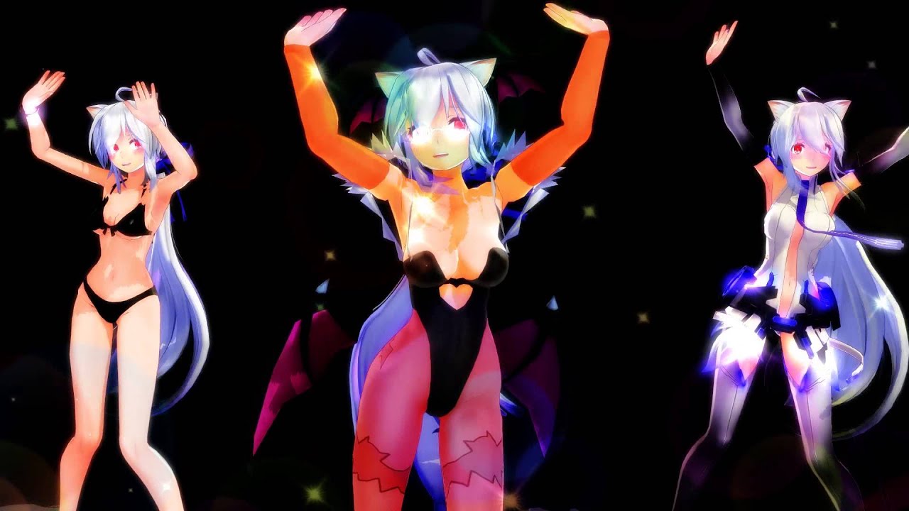 【MMD】 R13 TDA HAKU Hurly Burly HD 1080 P - YouTube