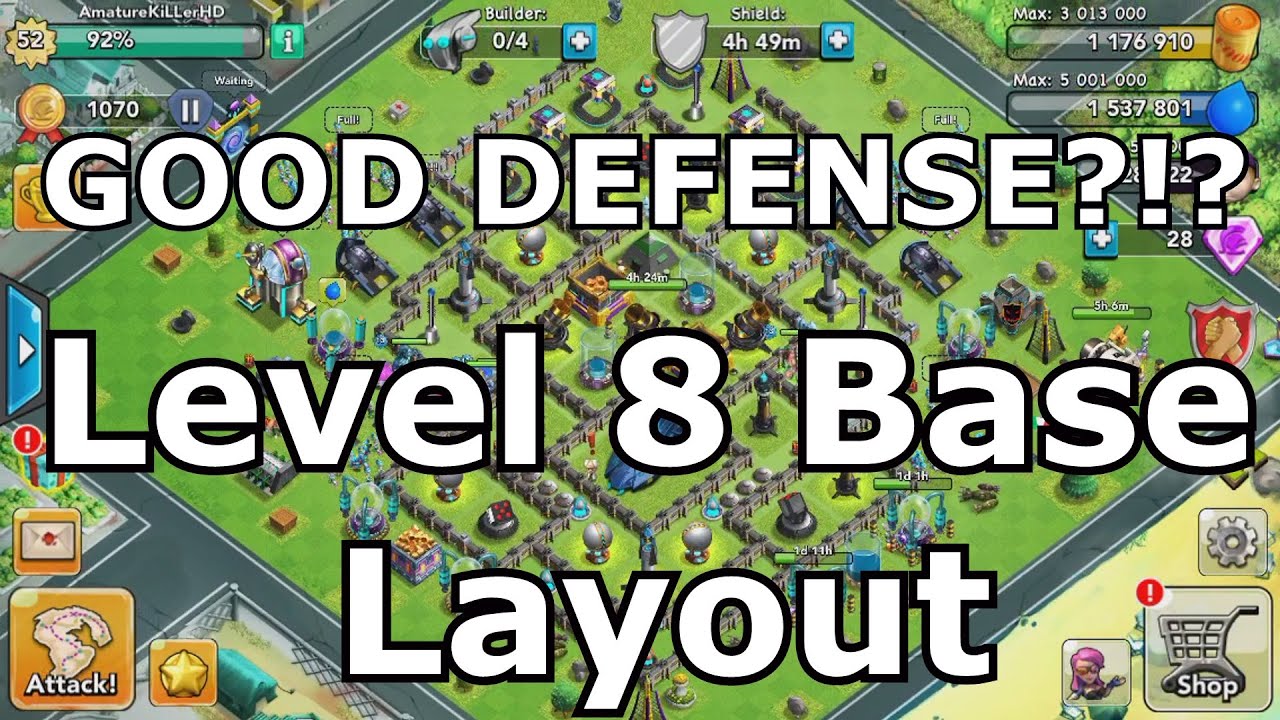 X-War: Clash of Zombies - BEST LEVEL 8 BASE LAYOUT! - YouTube