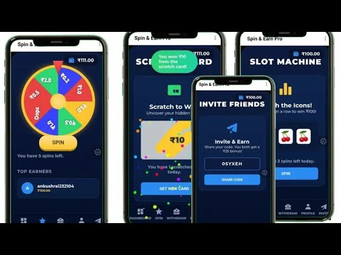 Spin And Earning App Admin And User - YouTube