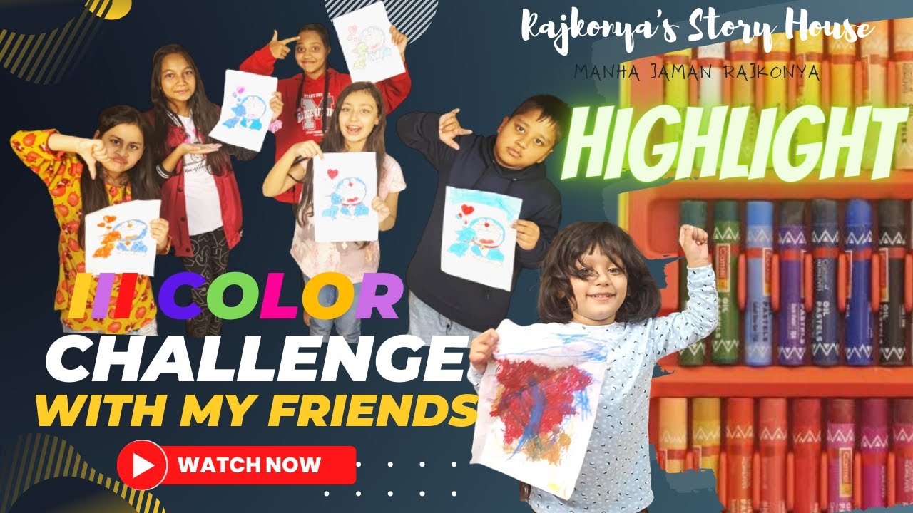 3 color challenge highlight || Drawing Competitions: Three Colors ...