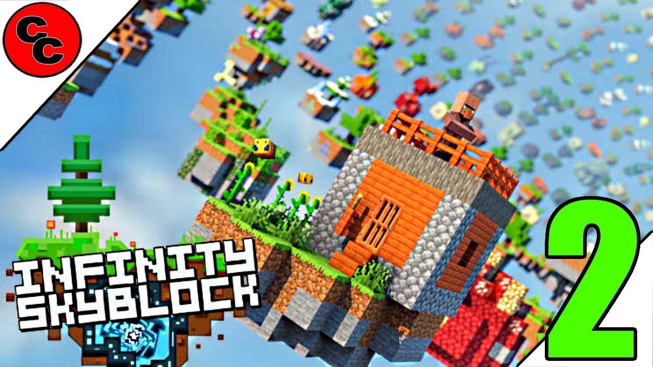 Minecraft : " INFINITY SKYBLOCK Lets Play Ep2 1st Infinity Crystal ...