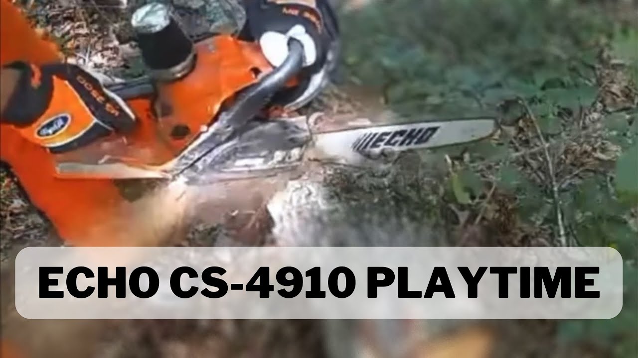 Playtime with the Echo CS-4910 - YouTube