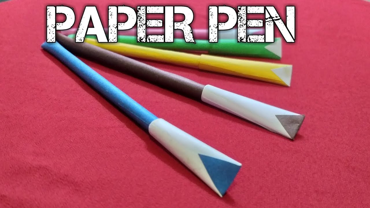 how to make easy and simple paper pen || step by step || by 3Brights ...