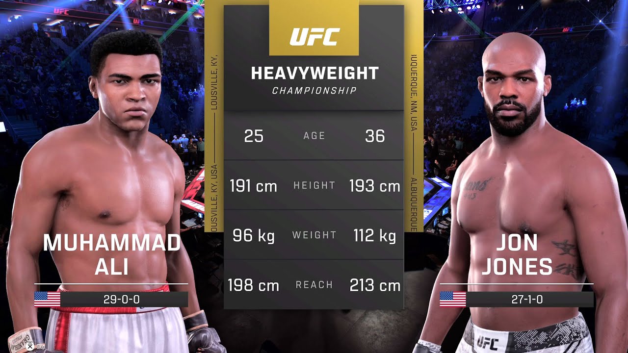 Muhammad Ali vs Jon Jones Full Fight - UFC Fight Of The Night - YouTube