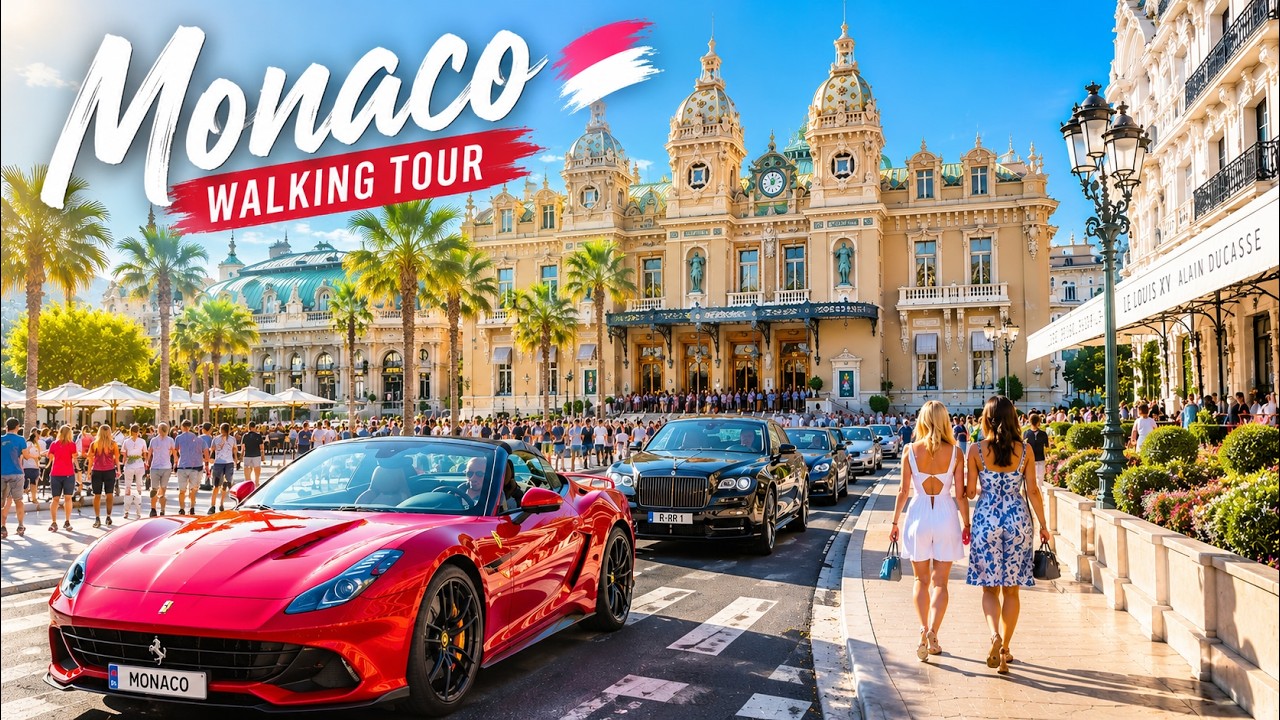 🇲🇨 Monaco Walking Tour in 4k | Explore One of the Wealthiest Places on ...