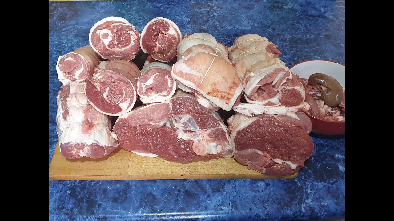 ORGANIC HALF A LAMB BONING JOINTING AND STRINGING - YouTube