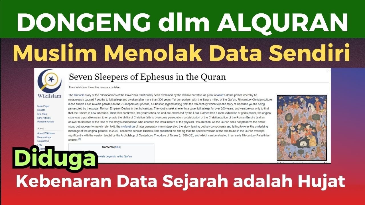 Dongeng Quran - Muslim Tolak Data Sendiri - Diduga, Kebenaran Data ...