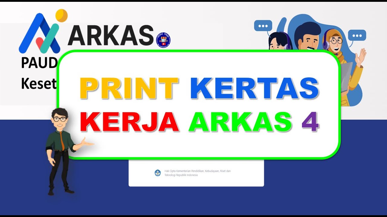 CARA PRINT / CETAK KERTAS KERJA ARKAS 4 - YouTube