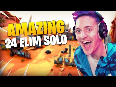 Ninja Destroys The Entire Lobby!! 24 Elim Solo