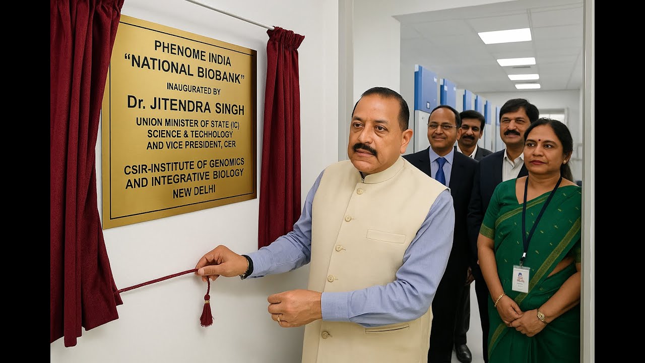 Inauguration of Phenome India National Biobank at CSIR-IGIB - YouTube