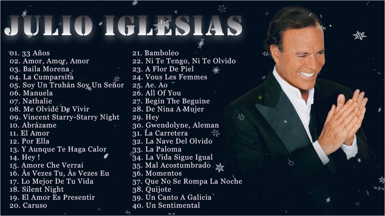 Julio Iglesias Greatest Hits || Best Songs Julio Iglesias Album 2021 ...