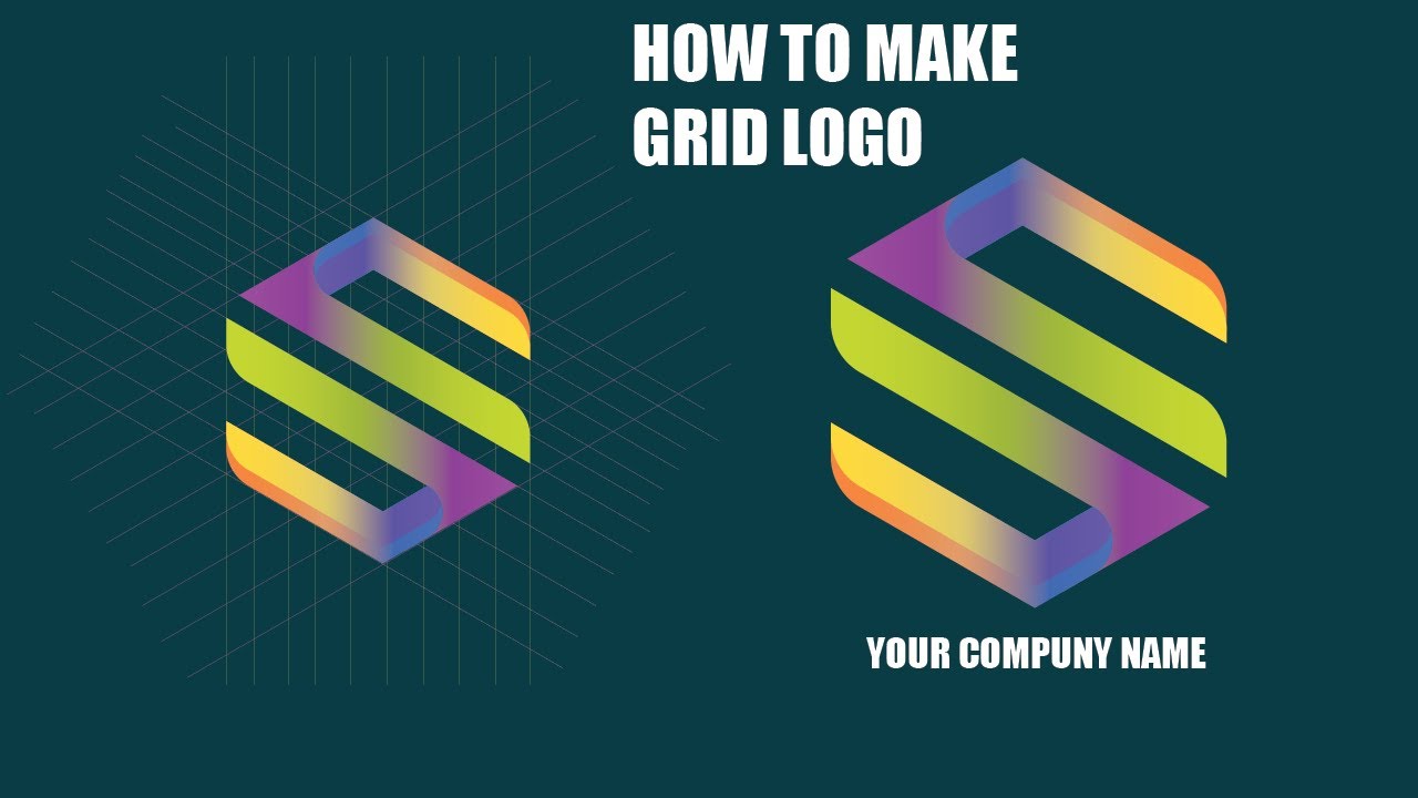 How To Design Modern Logo Using Grid || Adobe Illustrator Tutorial # ...