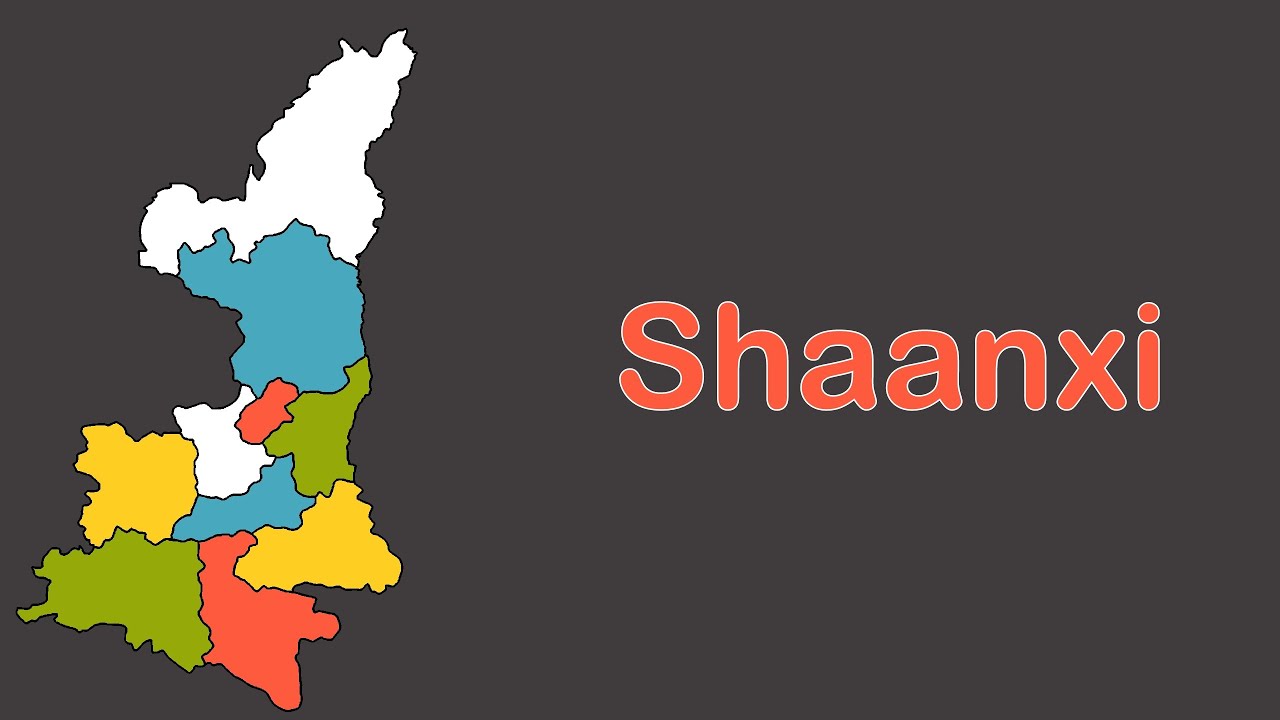 Shaanxi Geography | Chinese Province Of Shaanxi With 10 Prefectures ...