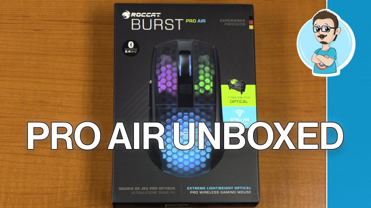 Roccat Burst Pro Air Mouse Unboxing & Review! - YouTube