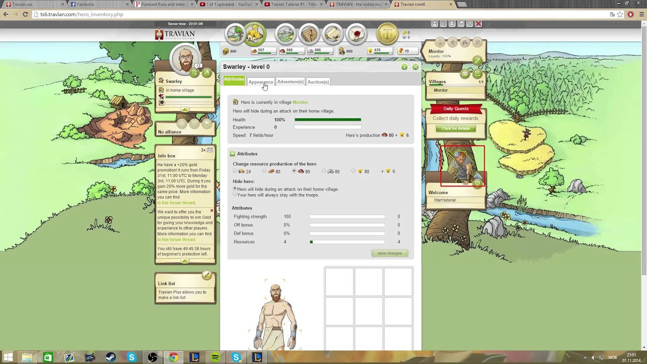 Travian Tutorial #3 - Hero - YouTube
