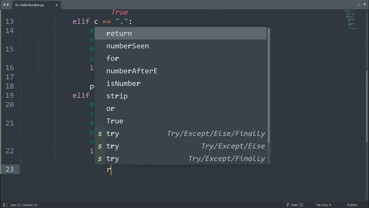 Leetcode 65 Valid Number In Python Python Leetcode Python Coding 0073