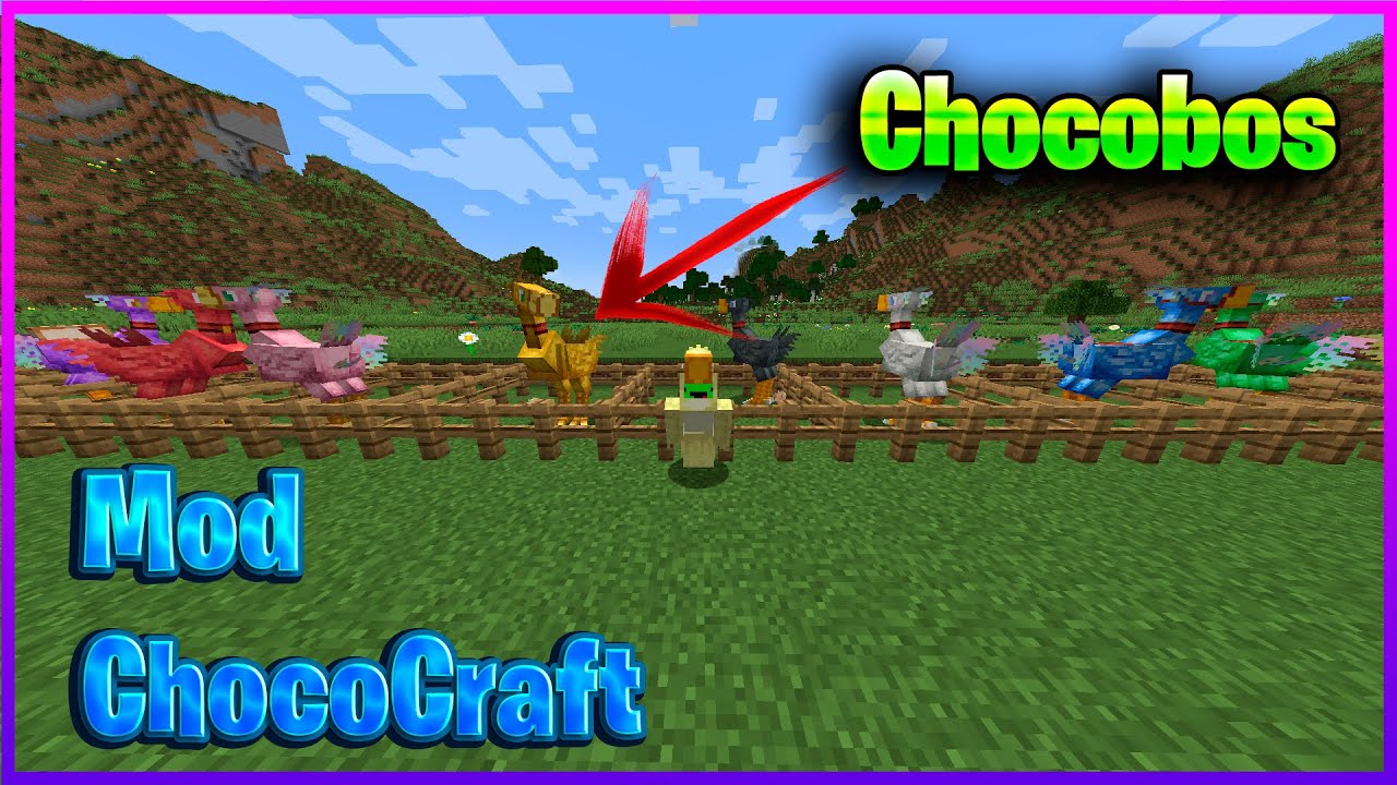 "🟡 Mod Minecraft 1.20+ | Cría y Entrena tus Chocobos con ChocoCraft! 🐦 ...