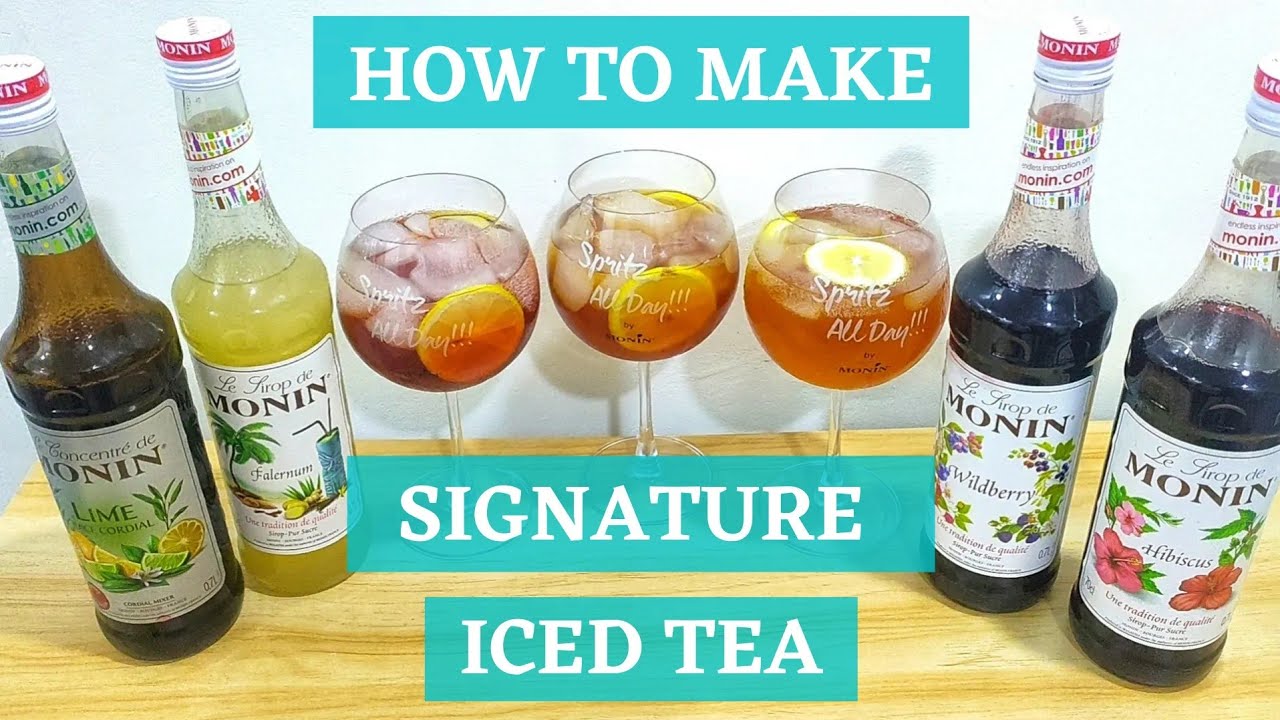 3 Signature Iced Tea Recipe Using | Monin Syrup - YouTube