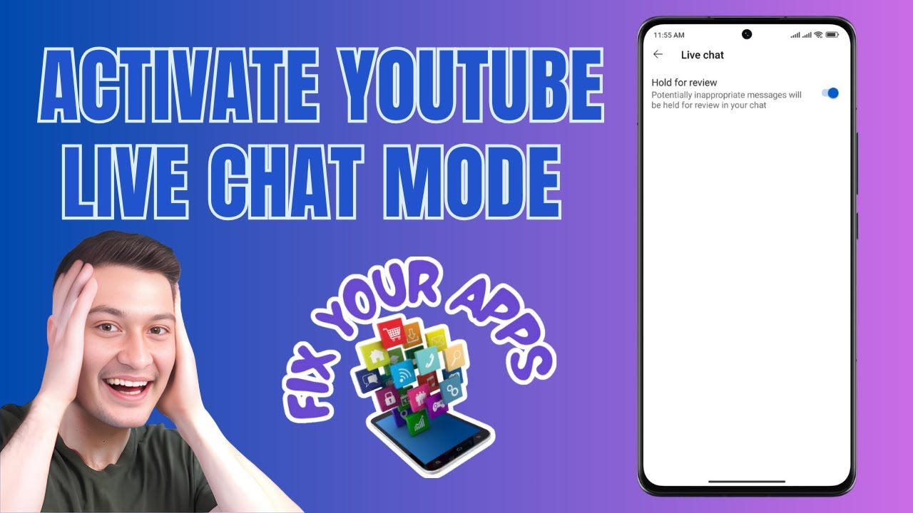 How to Activate the Live Chat Mode on YouTube - YouTube