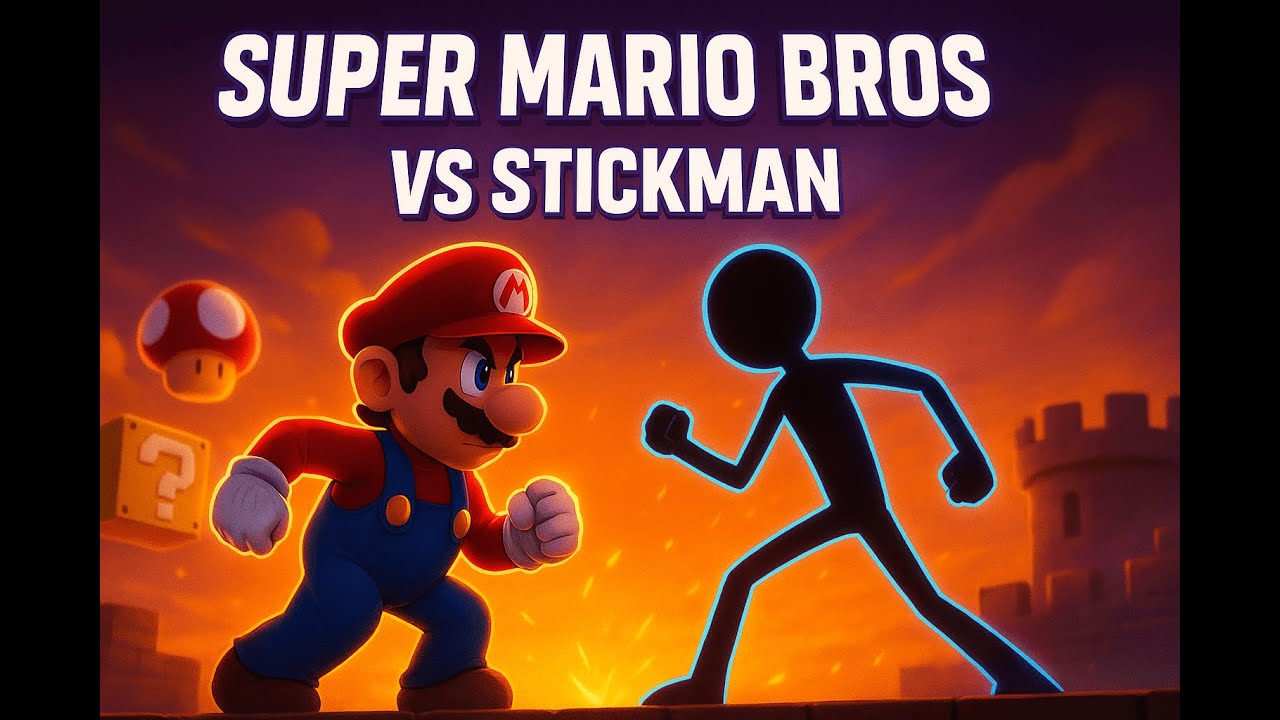 stickman vs super mario bros animation - YouTube