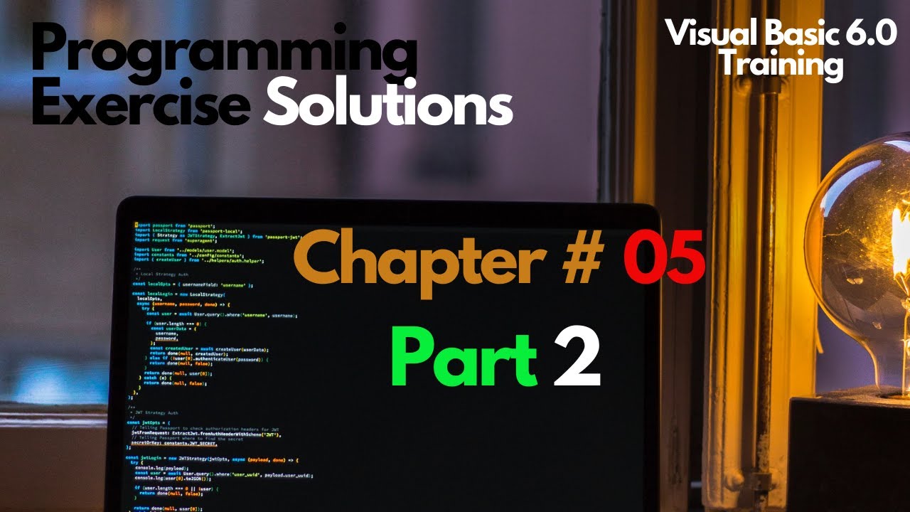 Vb Chapter 05 Part 2 Programming Exercise Solutions Youtube