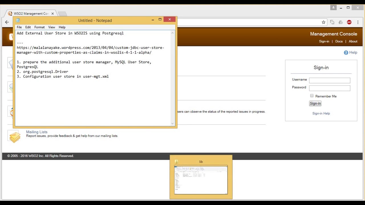 How To Add Postgresql Custom External User Store In Wso2 Identity Server Youtube 5002