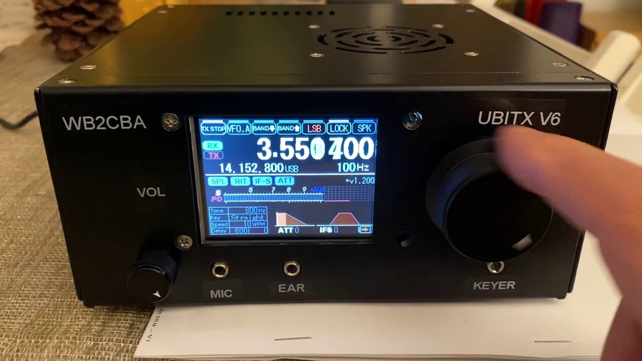 uBITX V6 Display NEXTION modified by WB2CBA Barbaros - YouTube