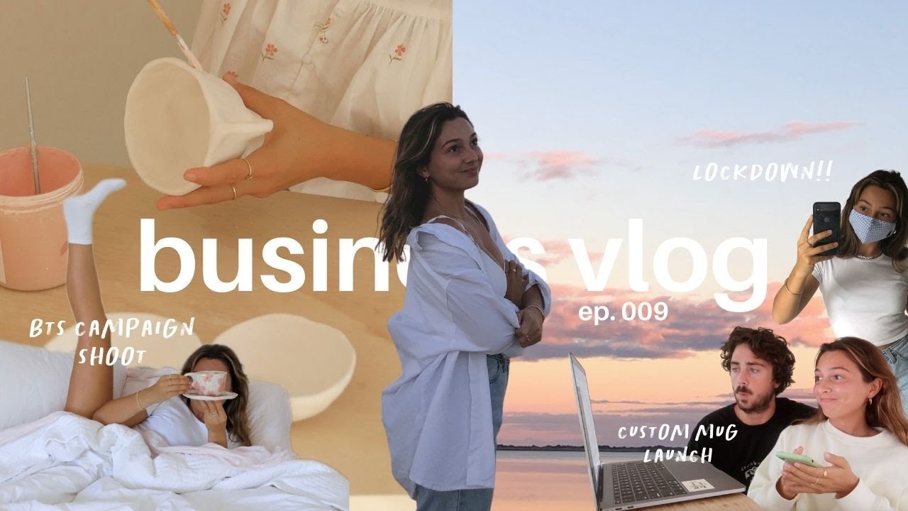 small business vlog campaign shoot, launch + chats !! - YouTube