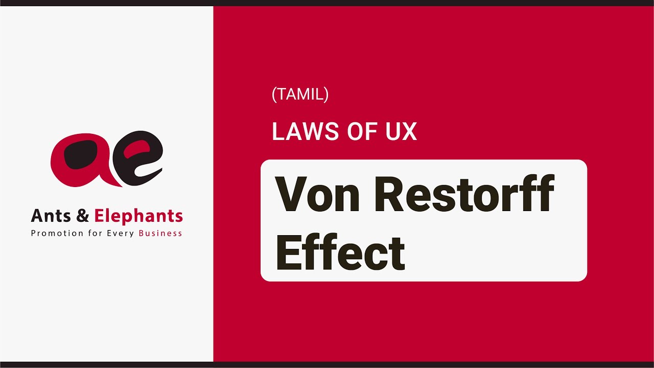 Von Restorff Effect - UX - YouTube