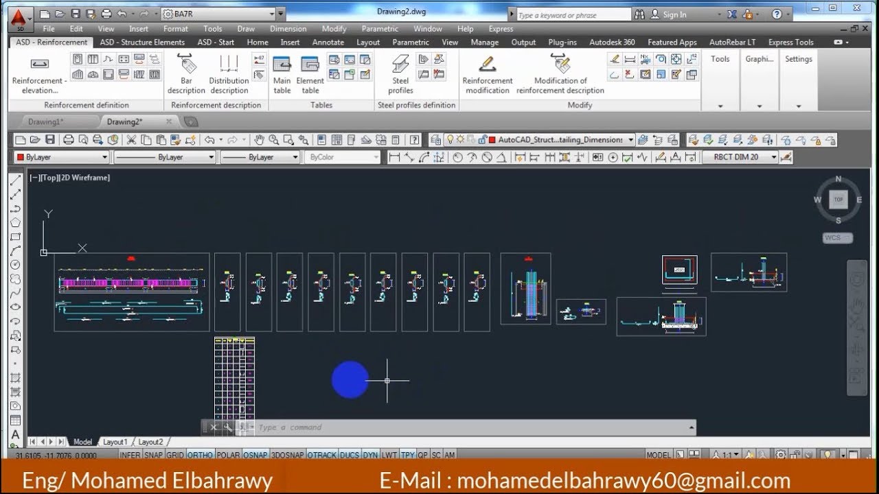 9- Shop Drawings For Beams , Columns And Isolated Footings IN ASD BY ...
