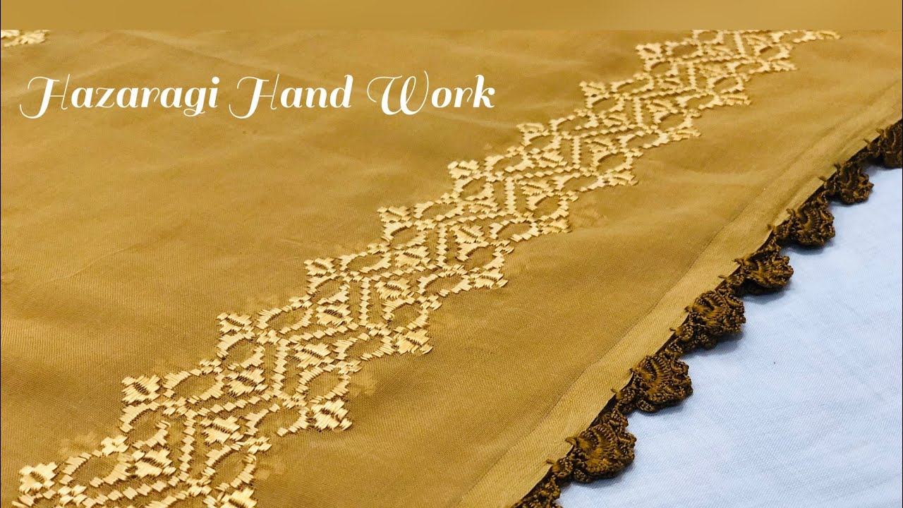 Khamak work|Baffat work|Hazaragi Hand work|Embroidery - YouTube