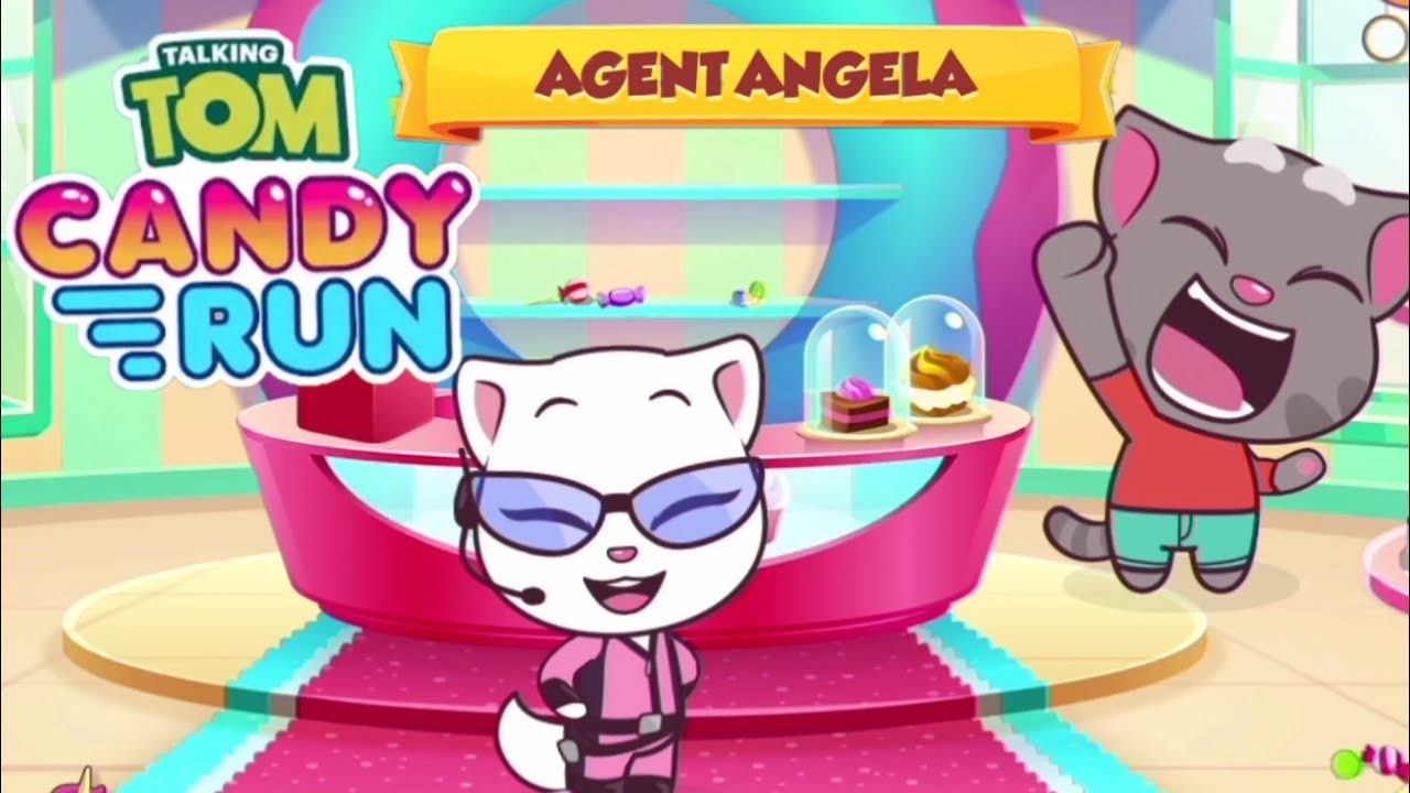 Talking Tom Candy Run * Agent Angela * Gameplay (iOS Android) - YouTube