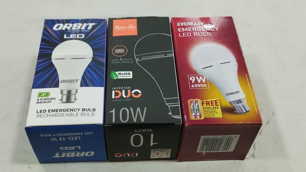power cut emergency LED bulb - YouTube