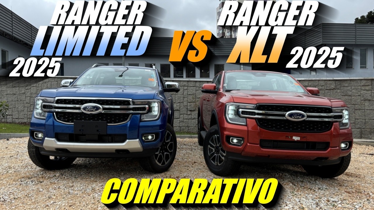 COMPARATIVO FORD RANGER XLT 2025 vs FORD RANGER LIMITED 2025. O que ...