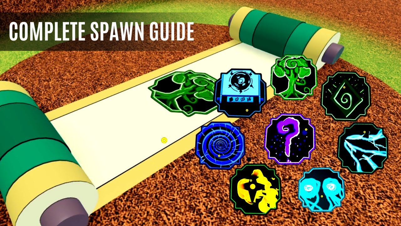 EVERY JUTSU spawn location BIGGEST UPDATE - Shindo Life - YouTube