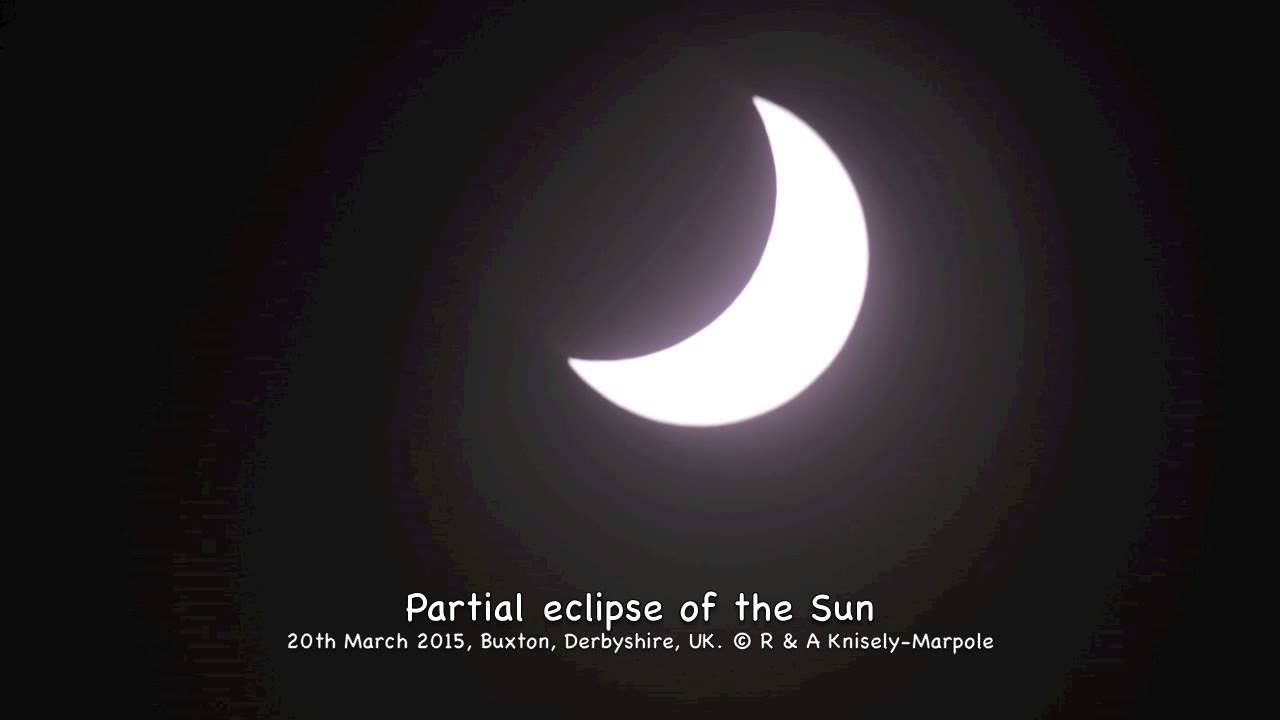Partial eclipse of the Sun - YouTube