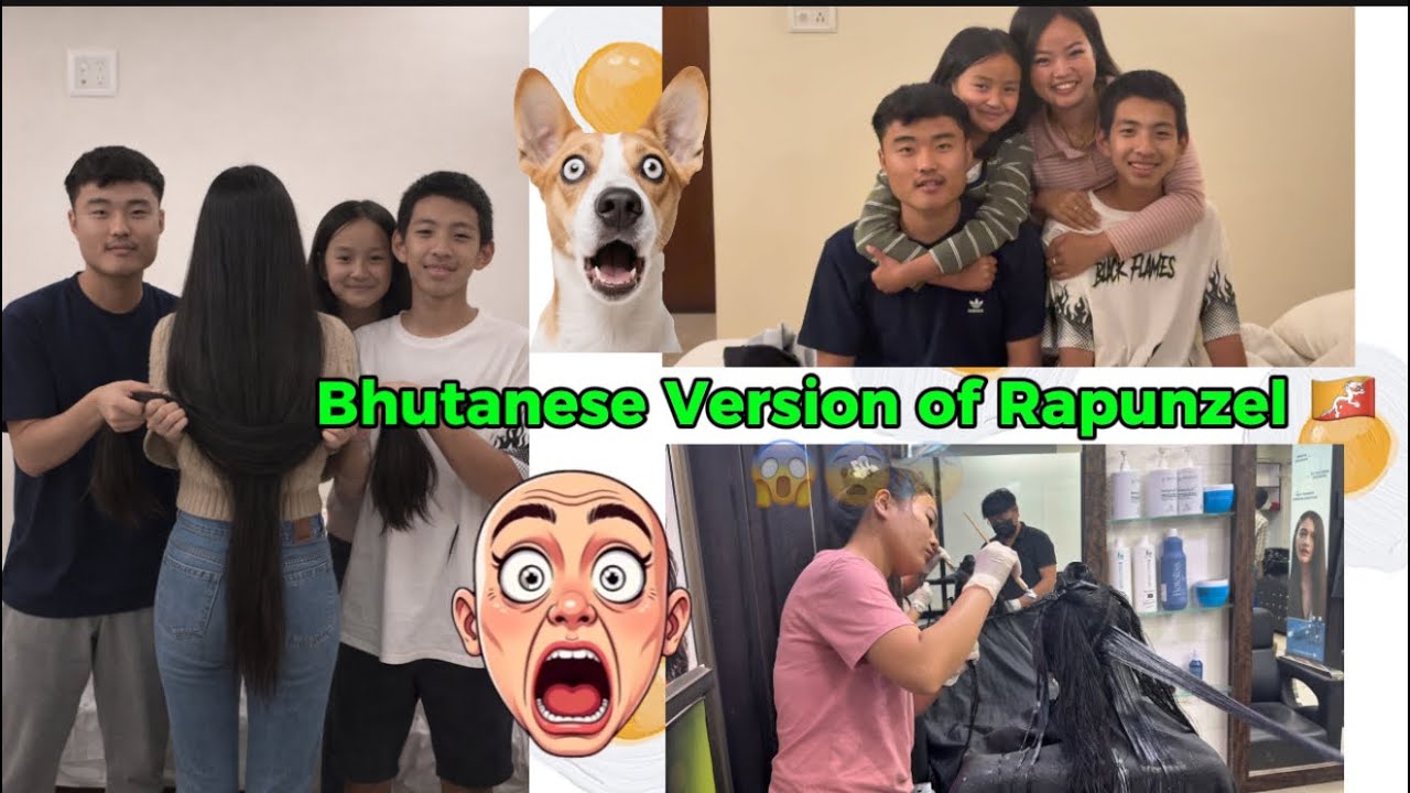 Bhutan’s Rapunzel: Hair So Long It Has Its Own Zip Code! 😲 #rapunzel # ...
